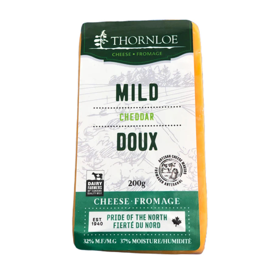 Thornloe Mild Cheddar Cheese (Grassfed) 200g – Small Scale Farms